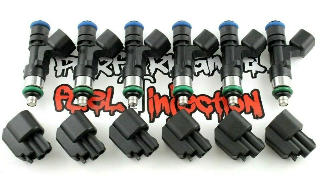 6 - 1000cc BOSCH Fuel Injectors Fits Nissan RB25DET using Radium fuel ...
