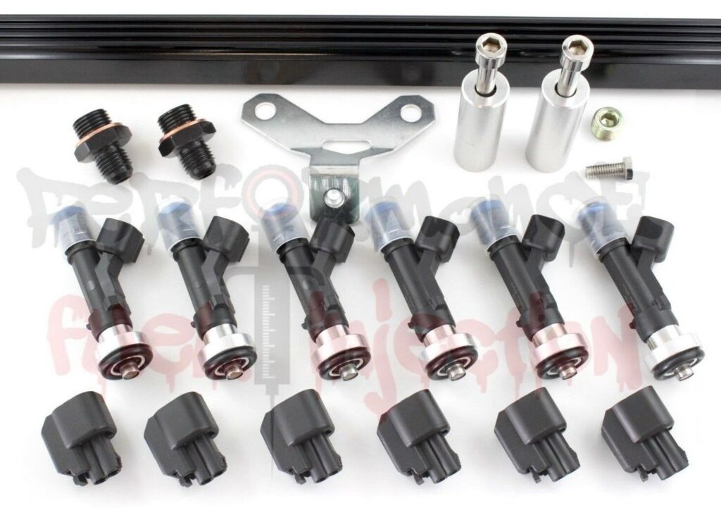 2JZGTE Top Feed Fuel Rail Conversion kit WITH BOSCH 550cc Fuel ...